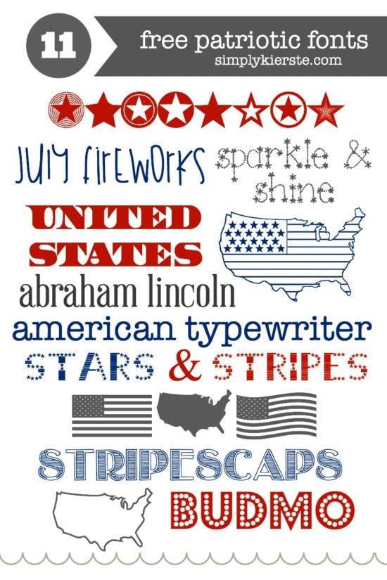 Favorite & Free Patriotic Fonts - Old Salt Farm
