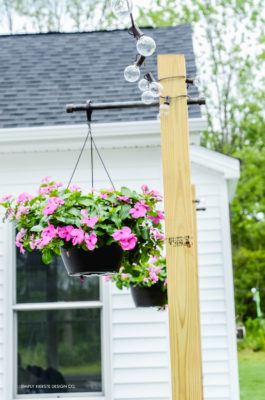 DIY Posts for Outdoor String Lights | Easy Backyard Project