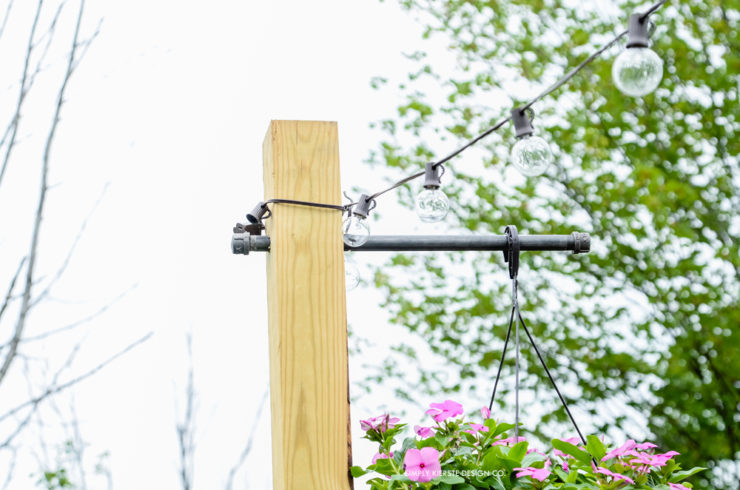 DIY Posts for Outdoor String Lights | Easy Backyard Project