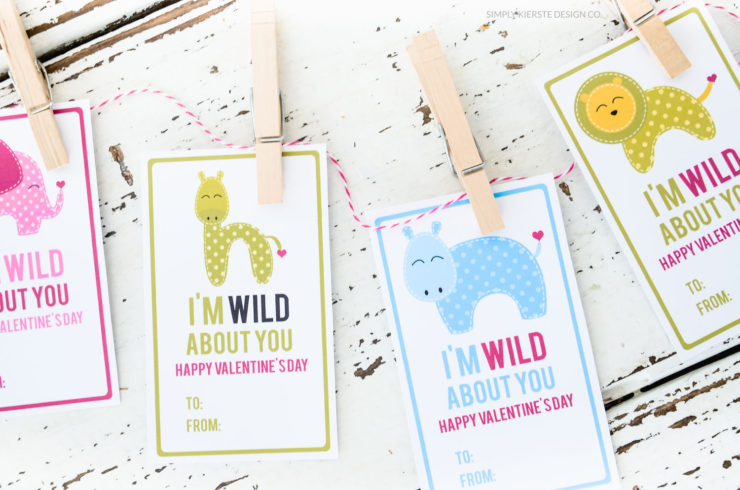 I'm Wild About You Valentine Printable | Old Salt Farm
