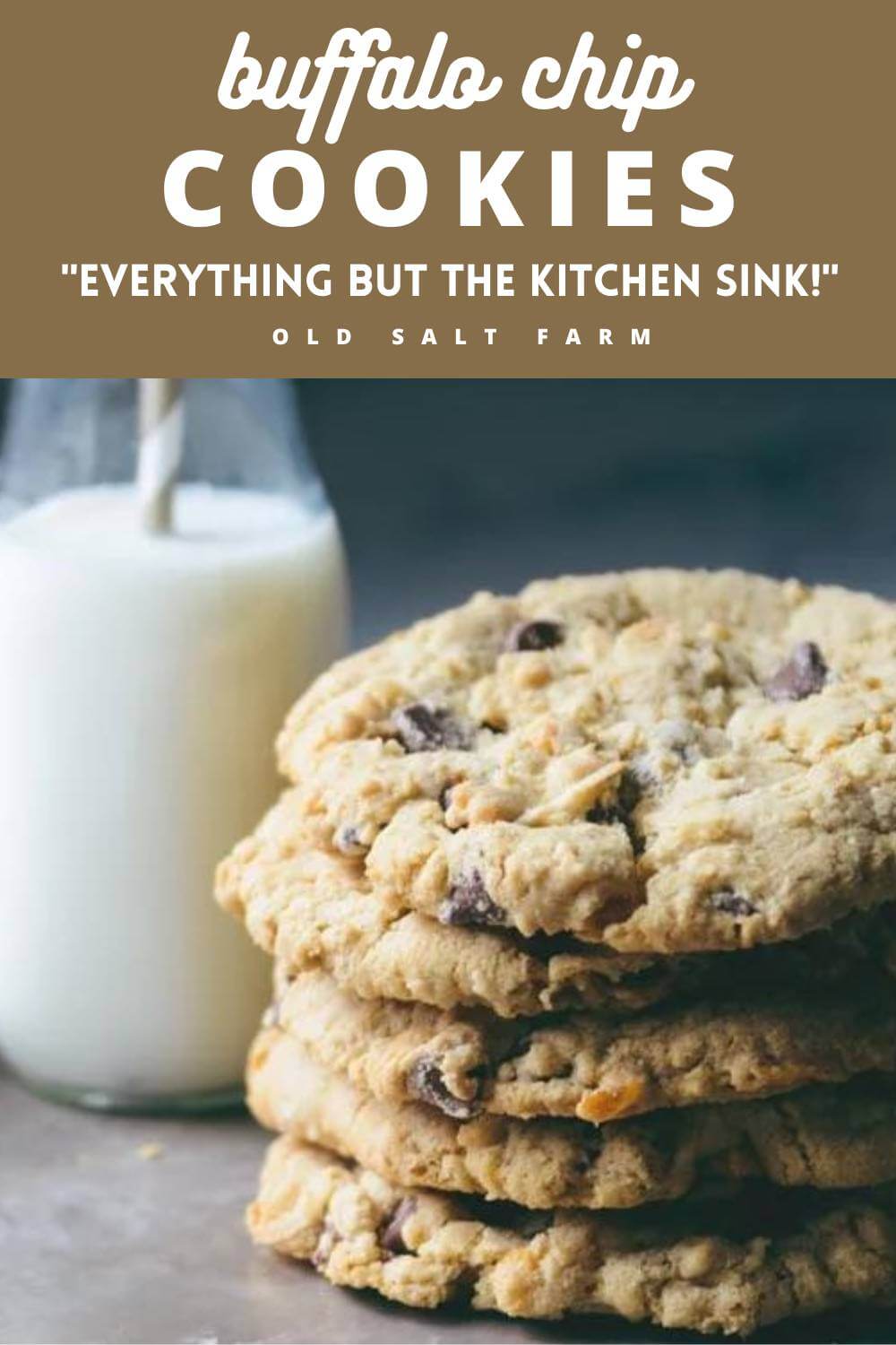 Giant Buffalo Chip Cookies | Kitchen Sink Cookies