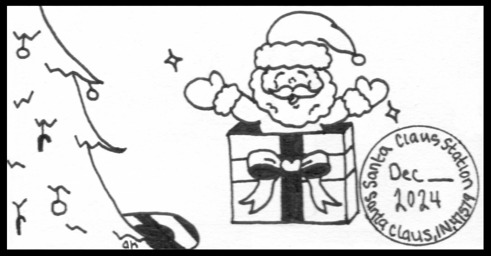 How to Add a Christmas Postmark | Old Salt Farm