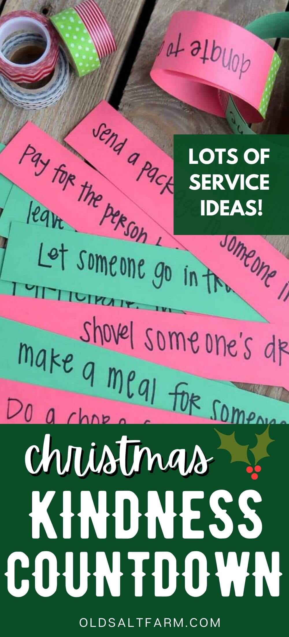 Christmas Kindness Countdown | Family Service Ideas | Old Salt Farm
