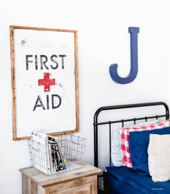 Vintage Style DIY First Aid Sign | Old Salt Farm