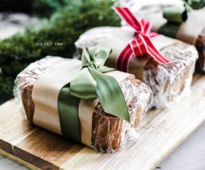 How to Wrap Baked Goods for Christmas | Old Salt Farm