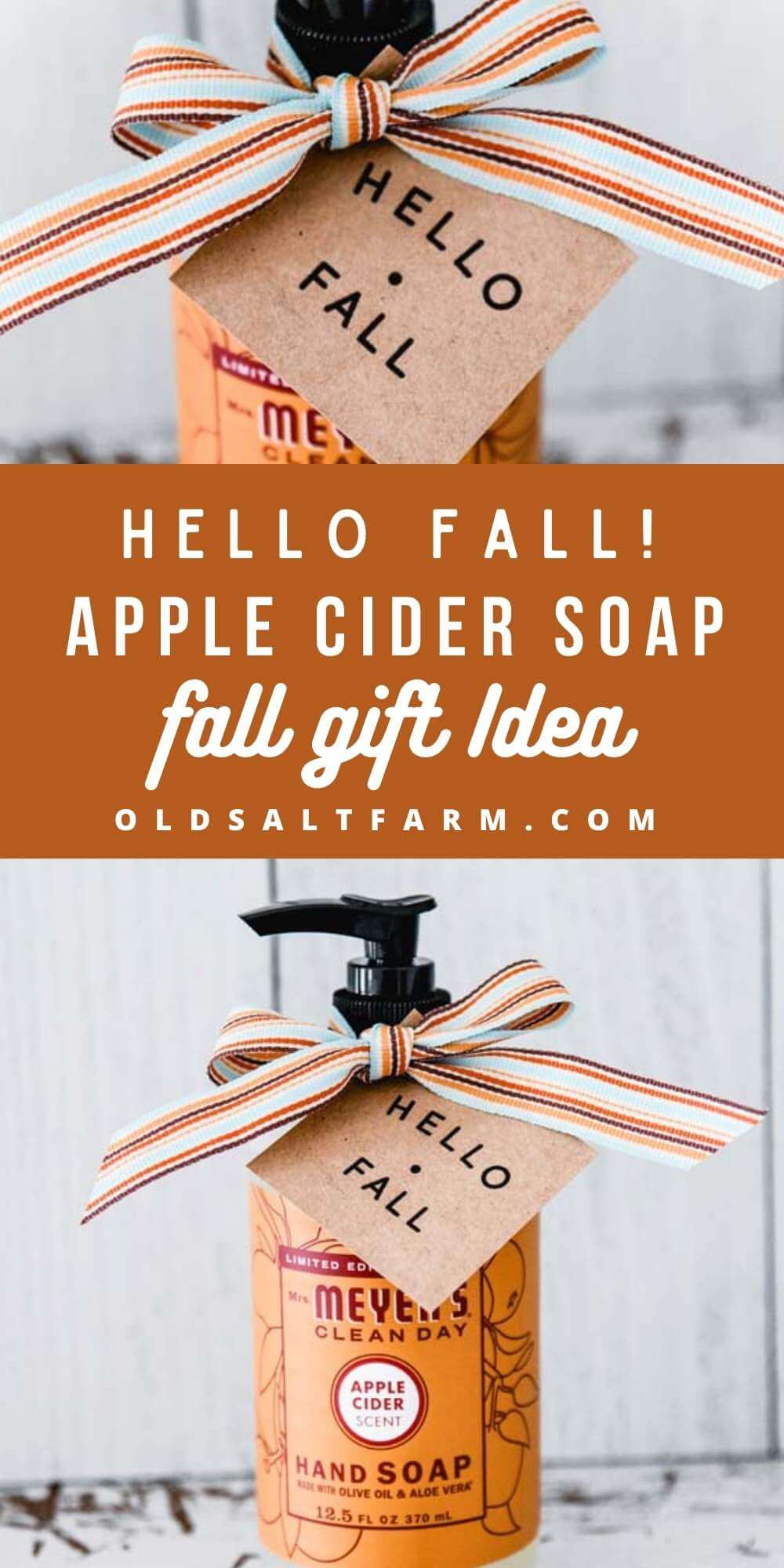 Apple Cider Hand Soap Fall Gift Tag | Old Salt Farm