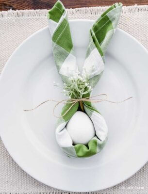 Folded Bunny Ear Napkins | Old Salt Farm