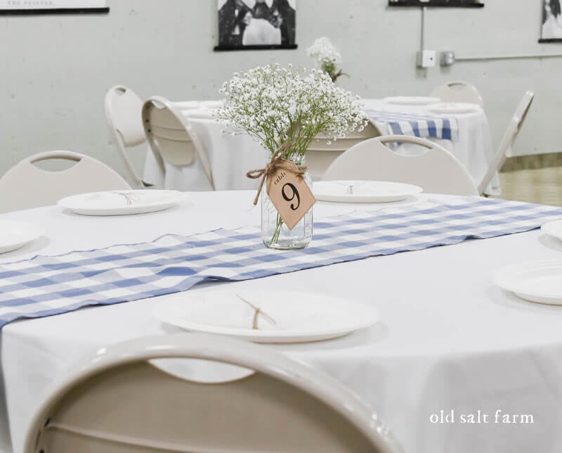 Printable Table Numbers | Southern BBQ Decor | Old Salt Farm