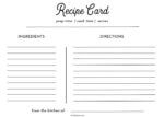 Farmhouse Editable Recipe Card Template | Old Salt Farm
