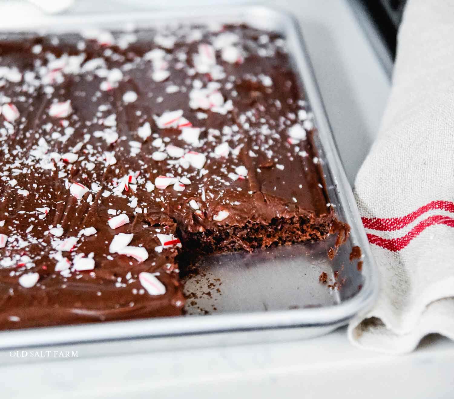 Chocolate Peppermint Cake Recipe | Old Salt Farm