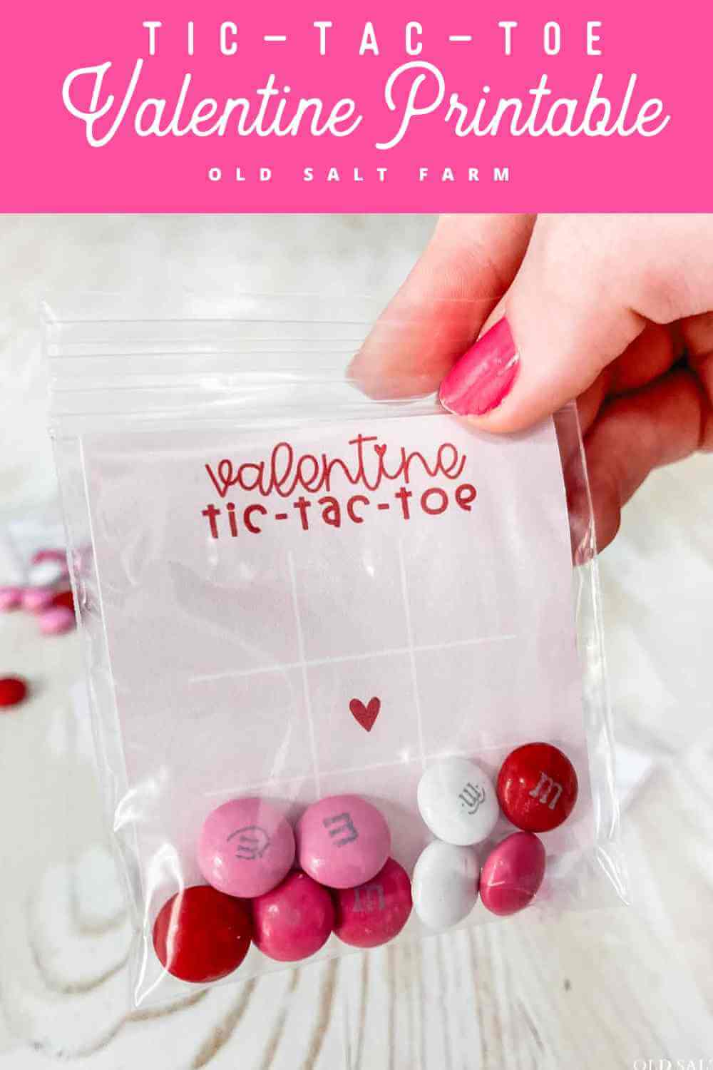 Tic-Tac-Toe Valentine Printable | Old Salt Farm
