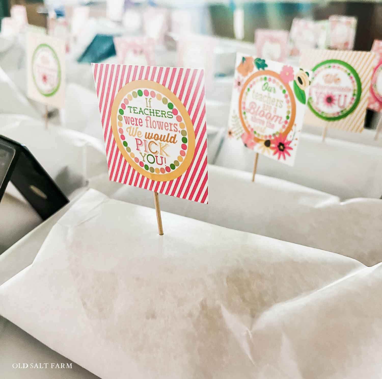 Easy Teacher Appreciation Luncheon Ideas | Old Salt Farm