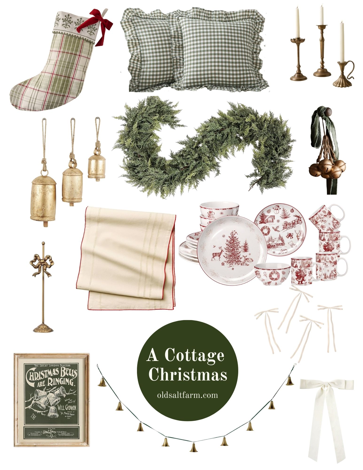 Cottage Christmas Decor | Old Salt Farm